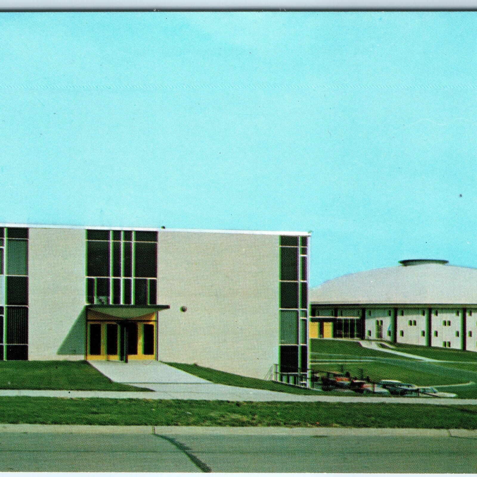 c1960s Marshalltown, IA High School New Circular Gymnasium Modern ...