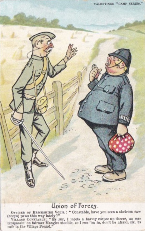 Military Humour Union Of Forces | Topics - Militaria - Humour, Postcard ...