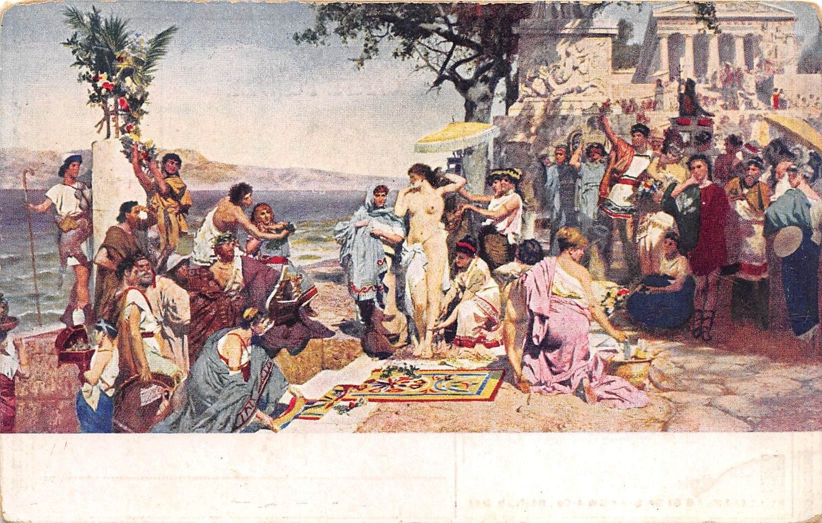 B4797 Semiradski Phryne front/back scan | Europe - Russia, Postcard ...