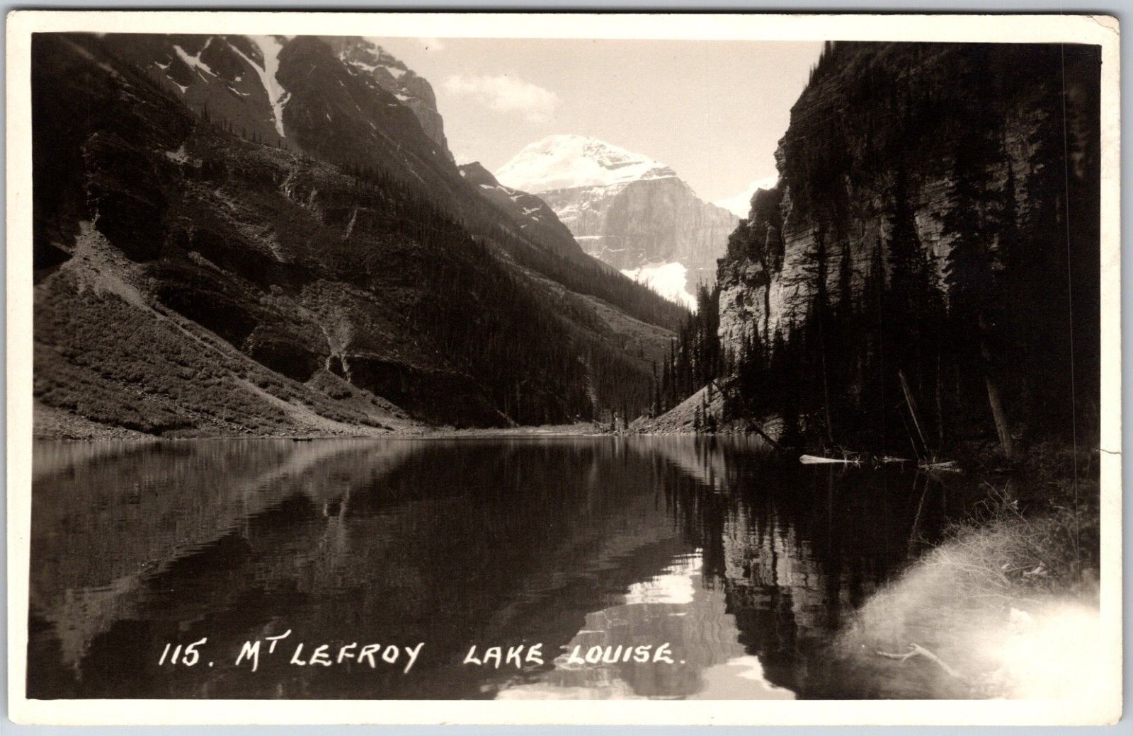 Mt. Lefroy, Lake Louise, British Colombia, Canada RPPC - Postcard ...