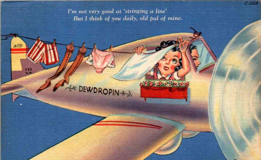 Betty Boop - Dewdropin Airlines - Clothes on Clothesline - in 1940 ...