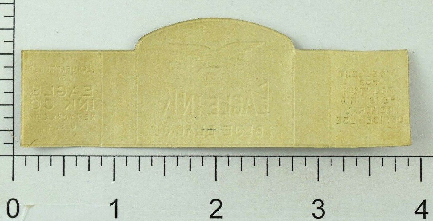 1890's-1910 Eagle Ink Co, NY Blue Black Ink Bottle Label Vintage ...