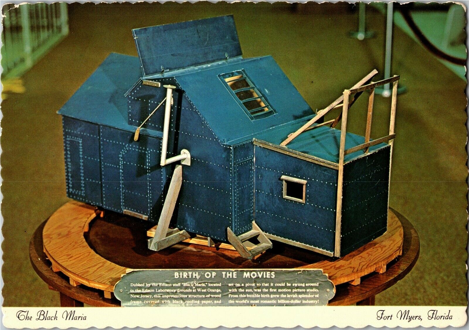 Model of Thomas Edison's Black Maria Studio W Orange NJ Vintage ...