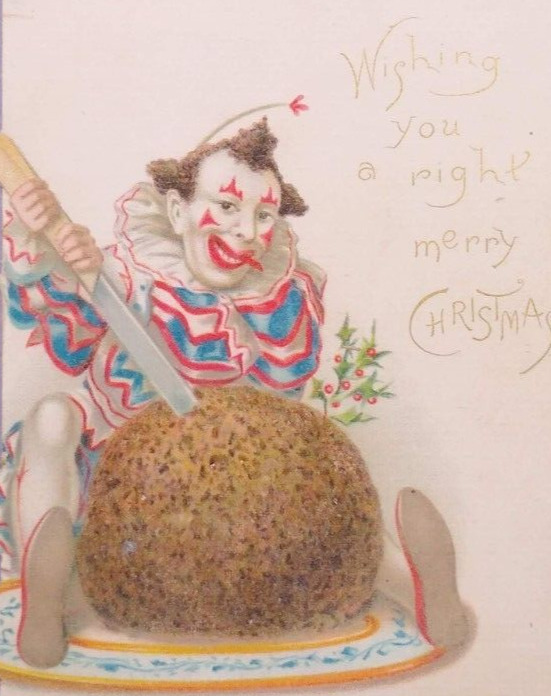 1895 Clown Stabs Pudding Raphael Tuck Die Cut Fold-Out Victorian ...