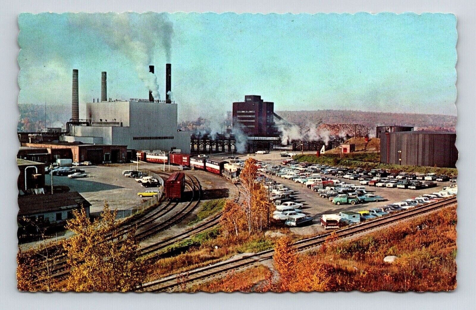 Great Northern Paper Co East Millinocket Maine Birds Eye View Railroad ...