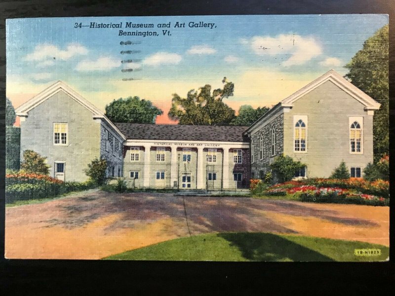 Vintage Postcard 1957 Historical Museum and Art Gallery Bennington ...