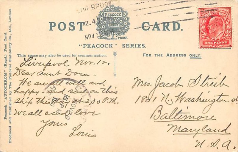 SS Baltic White Star Line 1910 | Topics - Other, Postcard / HipPostcard