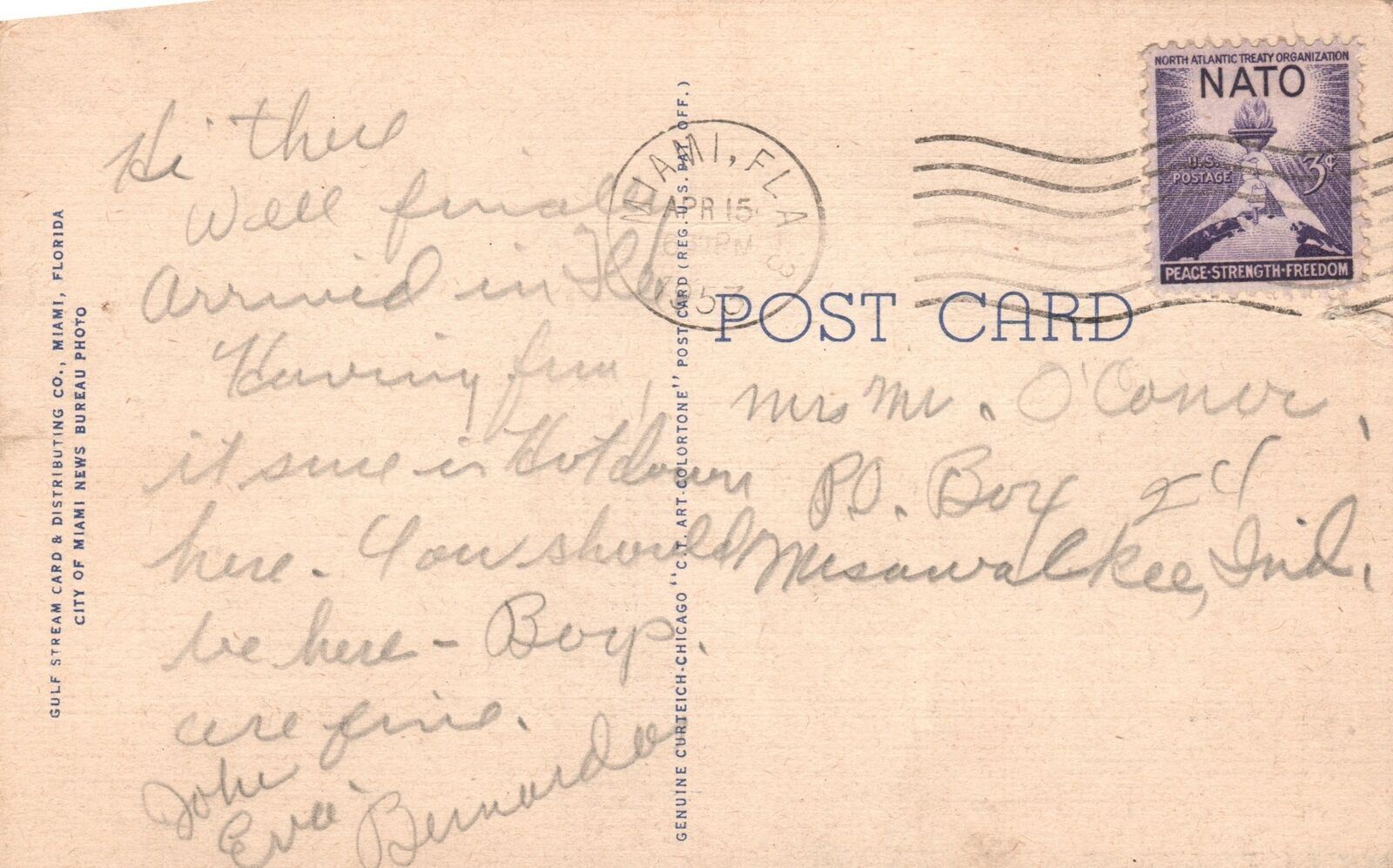 Vintage Postcard 1953 Merrick Building University Of Miami Florida Gulf ...