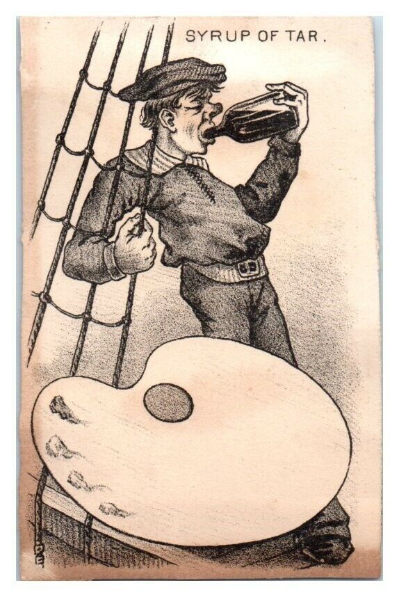 Sailor, Syrup of Tar, Comic Victorian Trade Card | Ephemera - Chromo ...