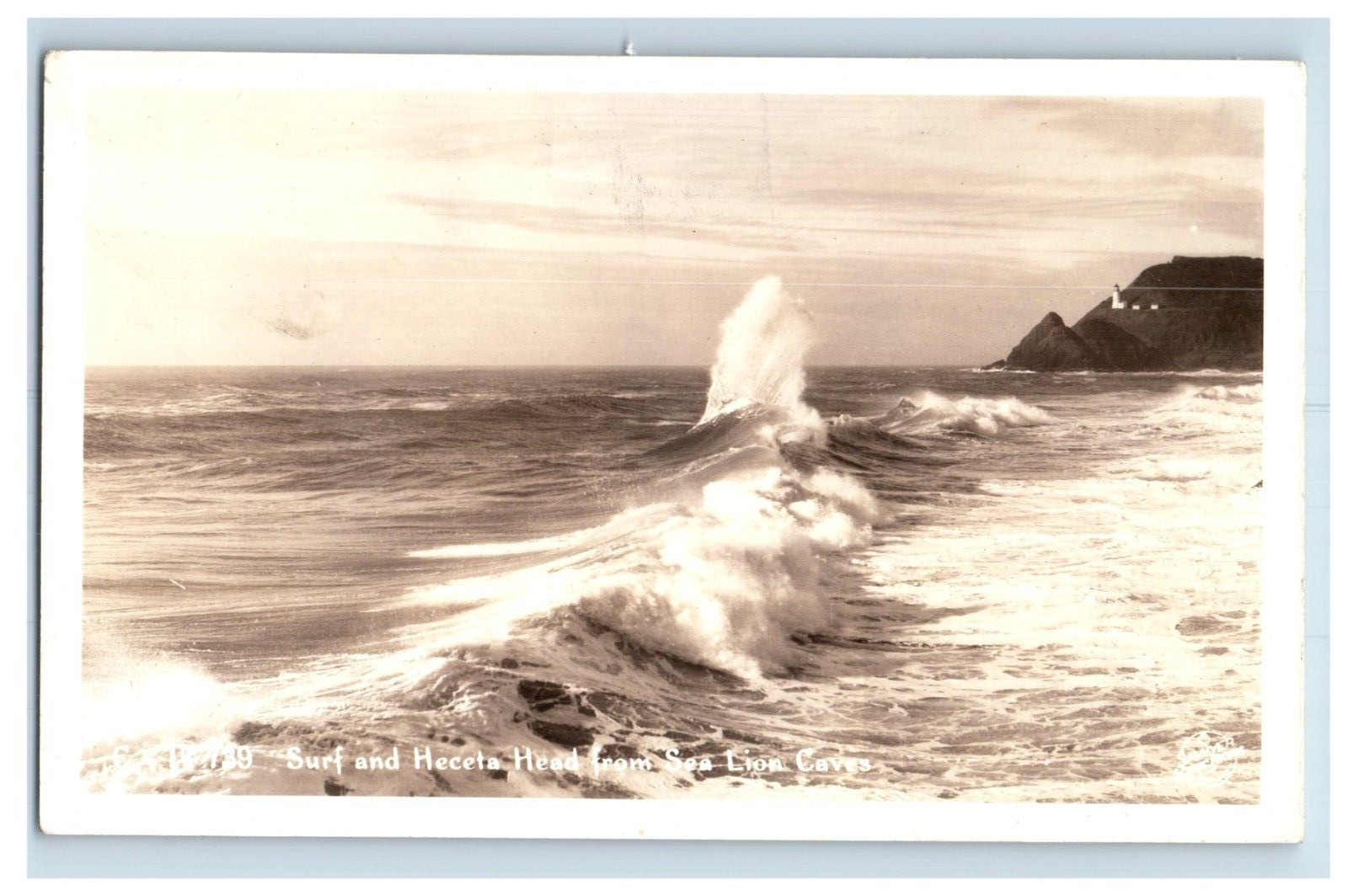 Vintage RPPC Surf At Heceta Head From Sea Lion Caves P203E | Other ...