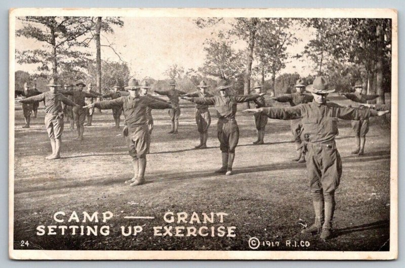 US Army Infantry Camp Grant - Rockford, Illinois - WW1 1917 - Postcard ...
