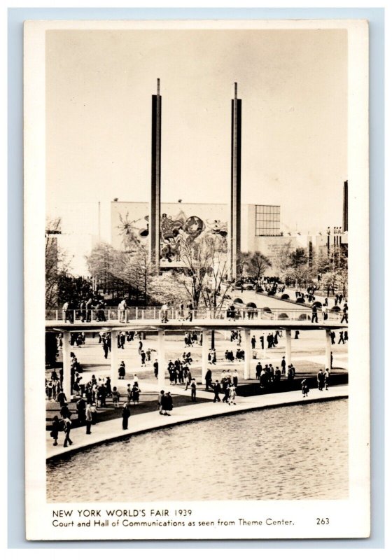 1939 RPPC New York Worlds Fair Theme Center Real Photo Postcard F125E ...