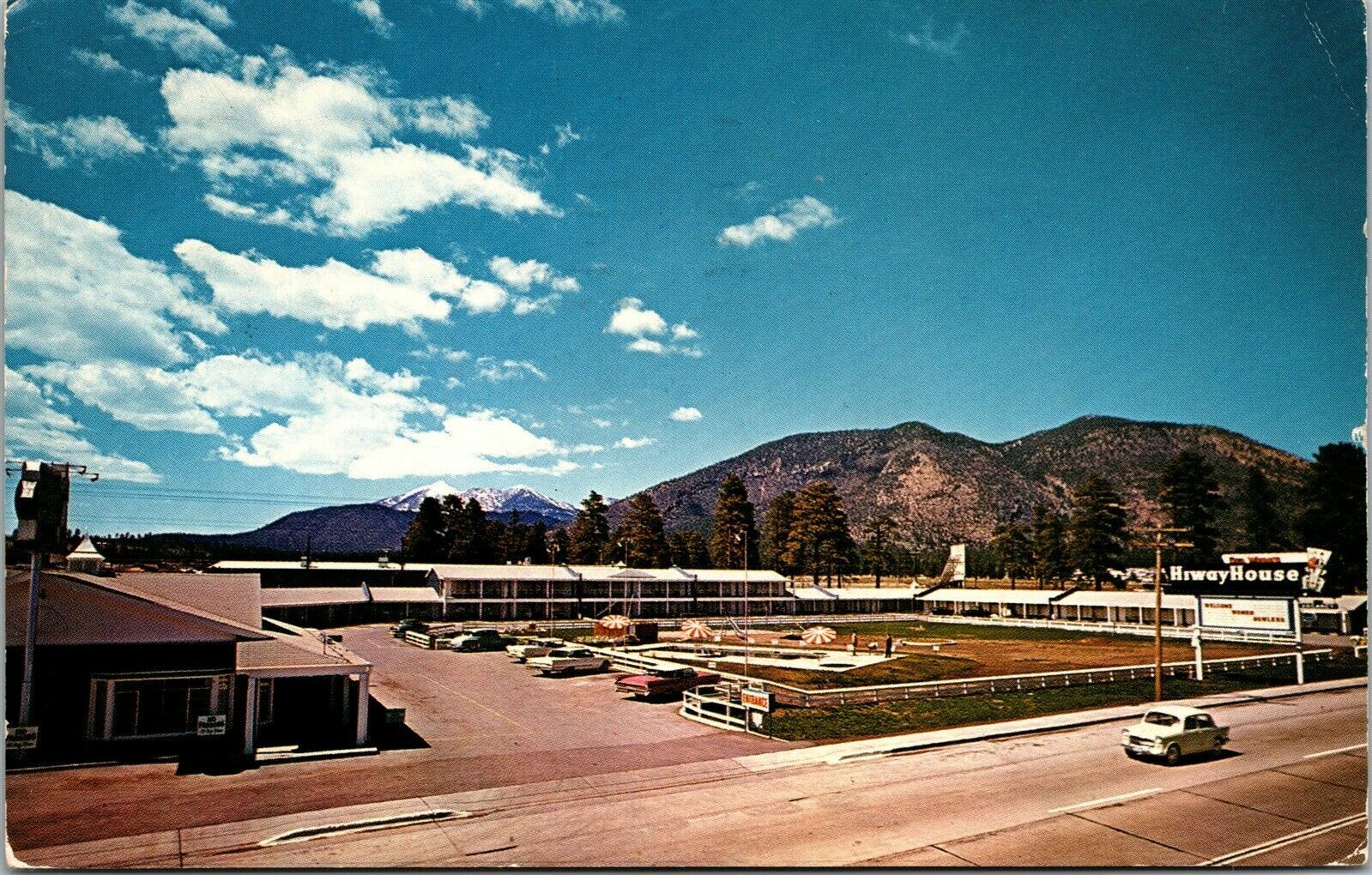 Vtg Flagstaff Arizona AZ Del Webbs Hiway House Motel Highway 66 1960 ...