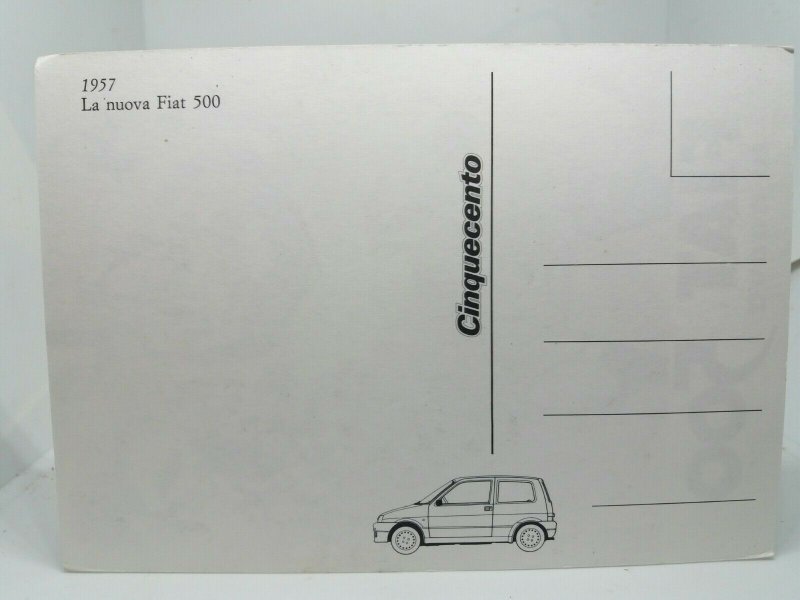 La Nuova Fiat 500 Cinquecento 1957 Vintage Italian Car Advertising ...