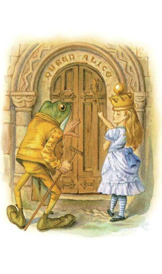 The Frog Alices Adventures In Wonderland Large Eyes Postcard | Topics ...