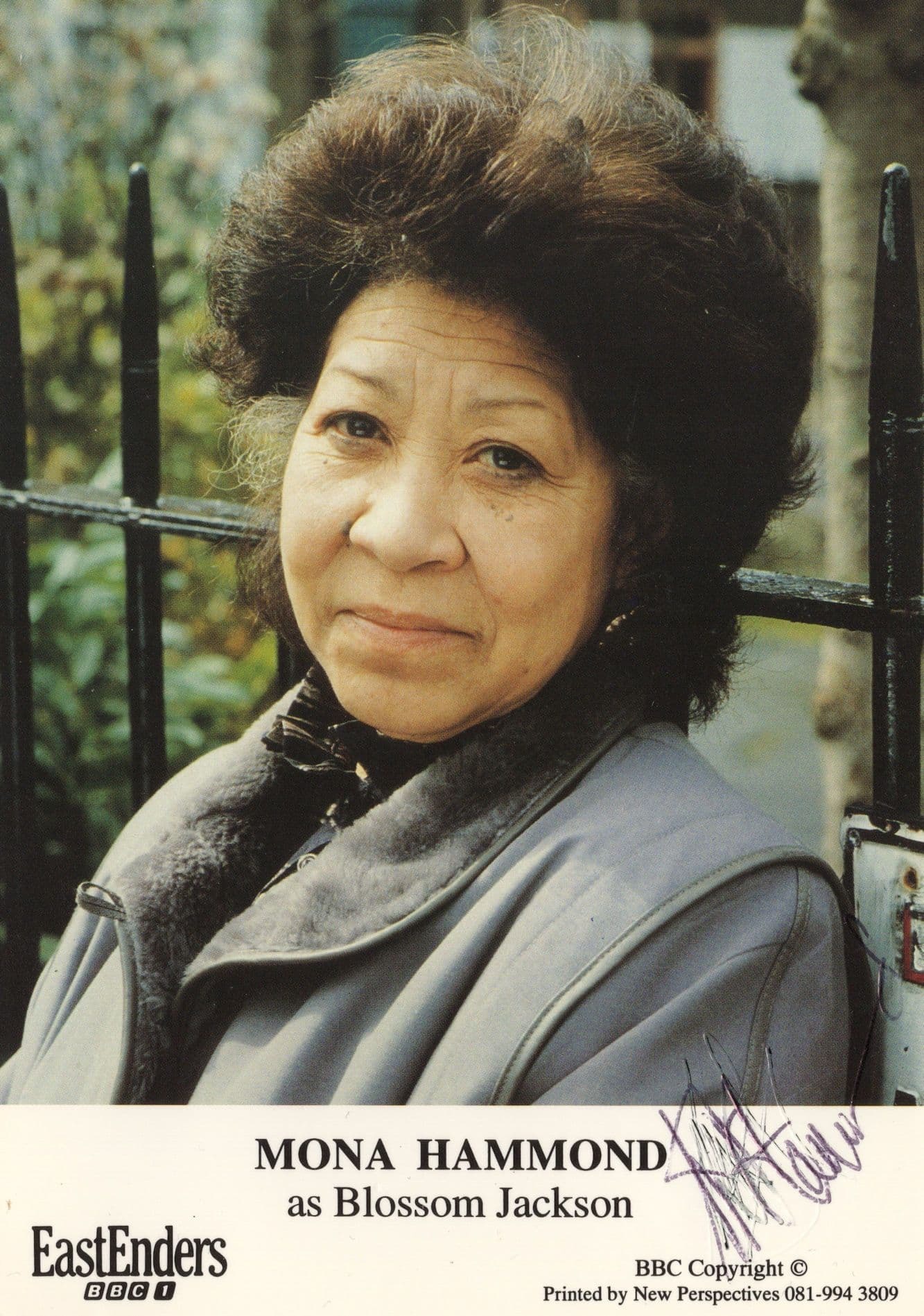 Mona Hammond as Blossom Jackson Eastenders Hand Signed Cast Card Photo ...