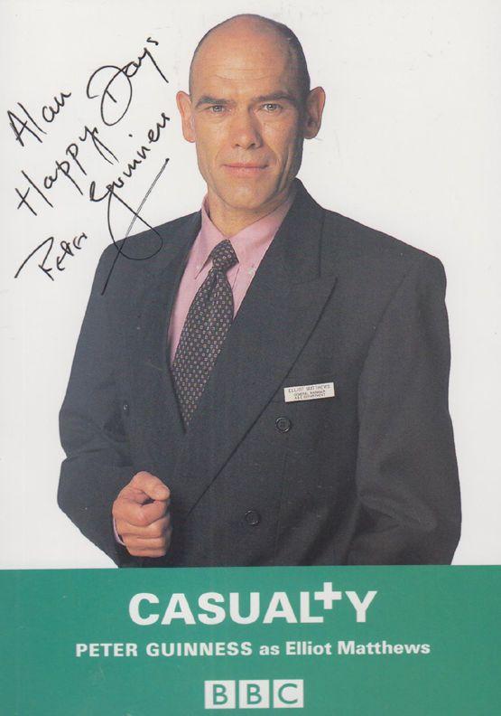 Peter Guiness Elliot Matthews Casualty BBC Vintage Hand Signed Photo ...