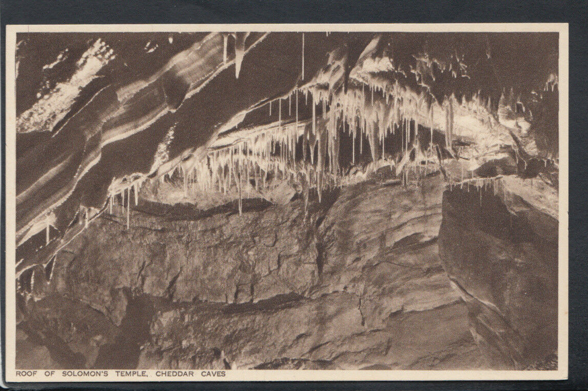 Somerset Postcard - Roof of Solomon's Temple, Cheddar Caves RS12091 ...