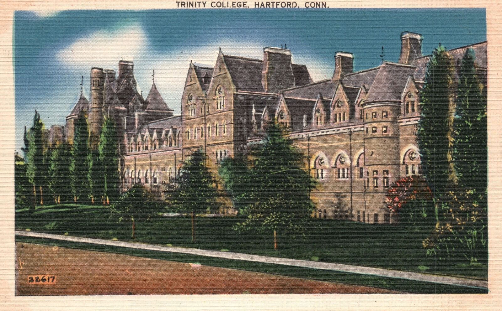 ?Vintage Postcard 1920's View of Trinity College Hartford Connecticut ...