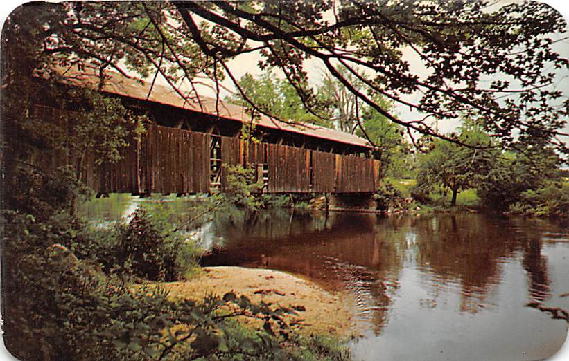 Whites Bridge This Bridge Across The Flat River - Belding, Michigan MI ...