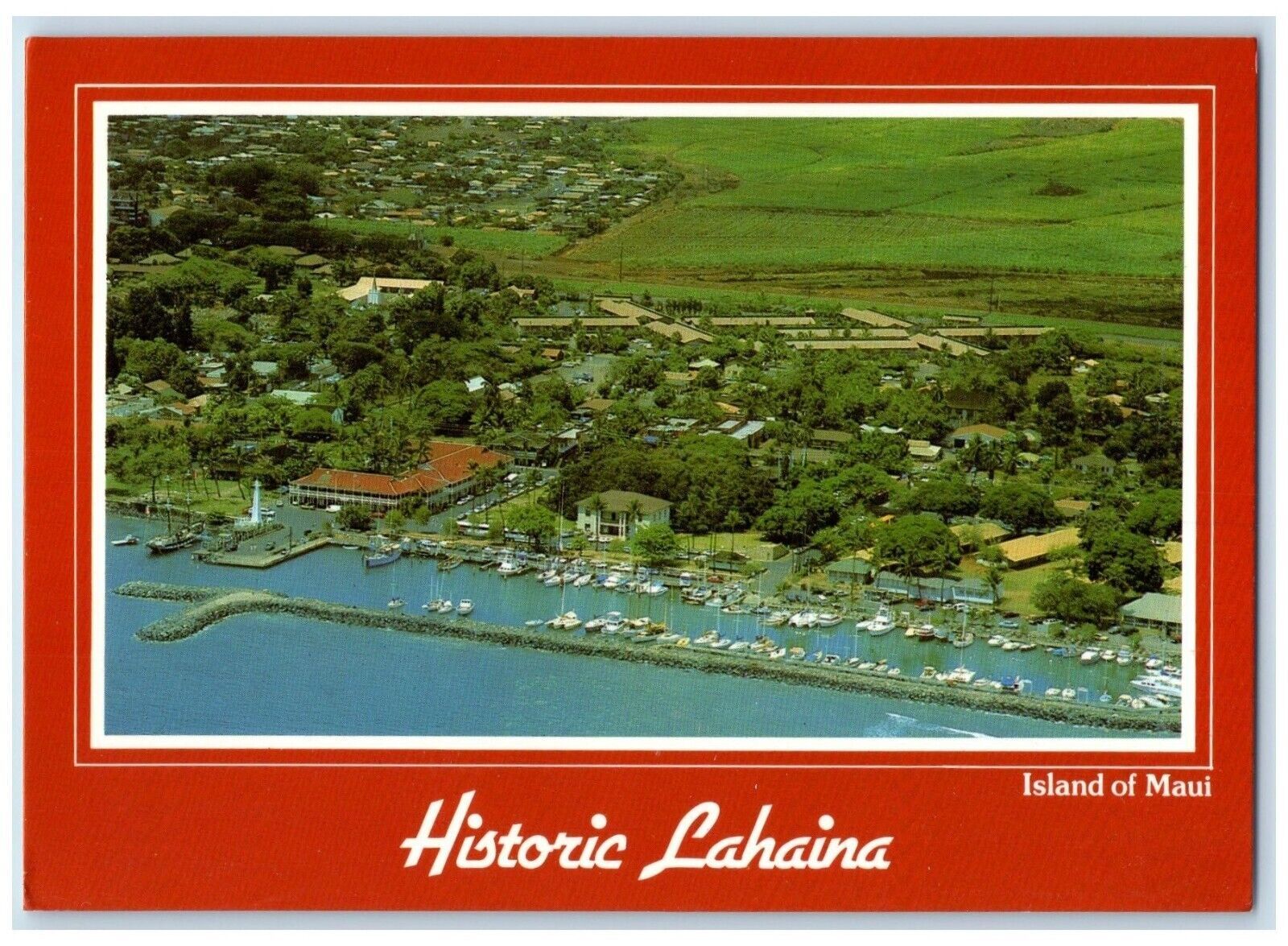 1980 Island Historic Whaling Capital Pacific Lake Lahaina Maui Hawaii ...
