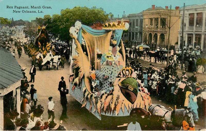 c1910 Postcard; More Rex Pageant Floats, Float Mardi Gras, New Orleans ...