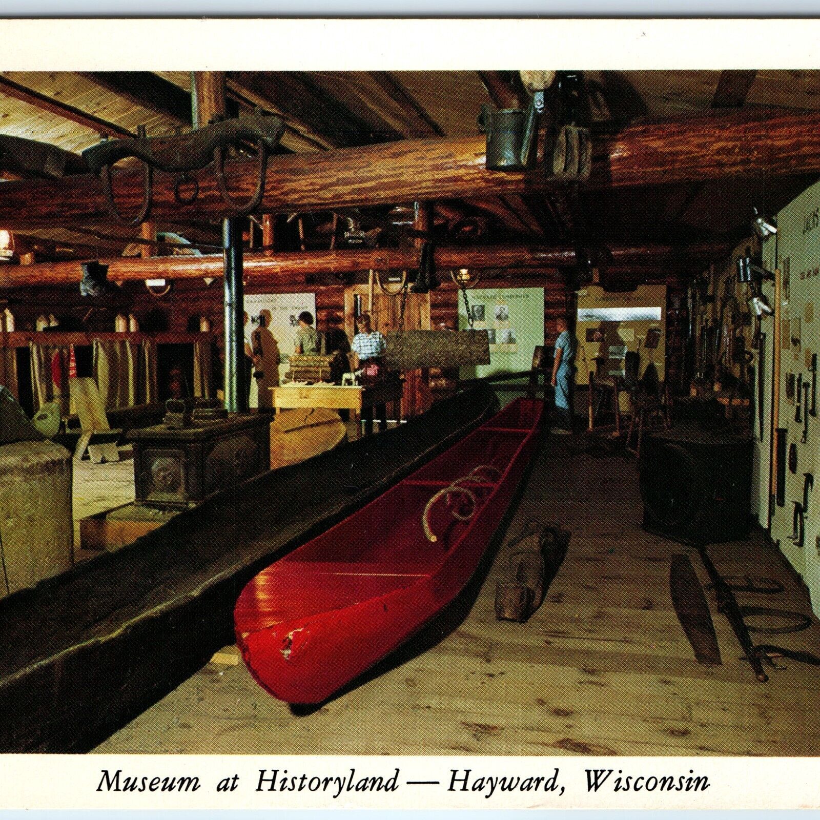 c1980s Hayward WI Logging Museum at Historyland Interior Antique ...