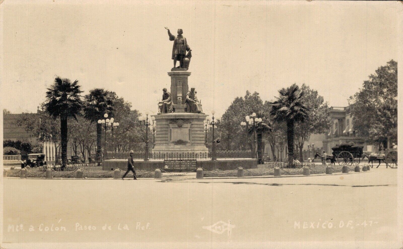 Mexico Monument to Christopher Columbus Mexico City RPPC 06.50 | Latin ...