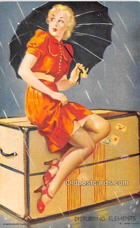 Disturbing Elements 1945 Mutoscope Artist Pin Up Girl, Non Postcard ...