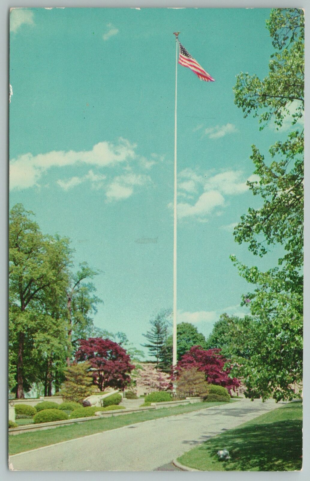 Kings Point New York~Main Flagpole US Merchant Marine Academy~Vintage ...