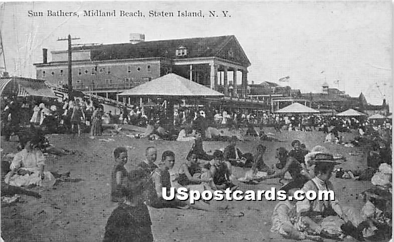 Sun Bathers, Midland Beach, S.I., New York | United States - New York ...