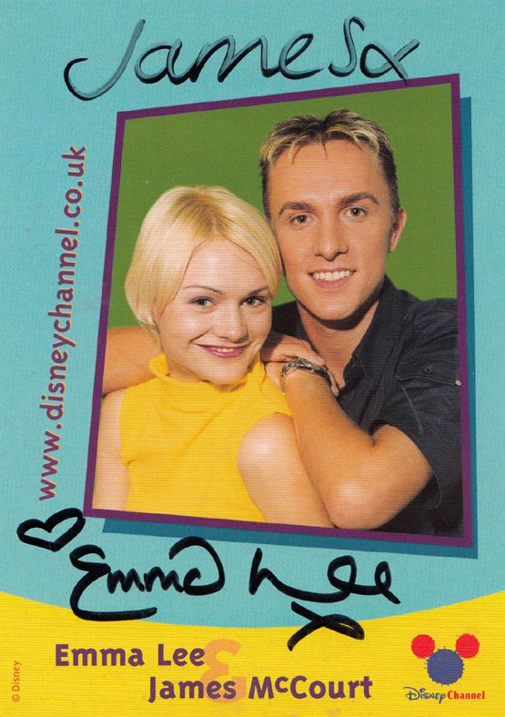Emma Lee James McCourt The Disney Channel Hand Signed Cast Card Photo ...