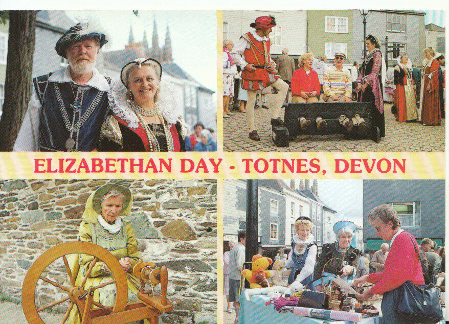 Devon Postcard - Elizabethan Day - Totnes - Ref TZ742 | Europe - United ...