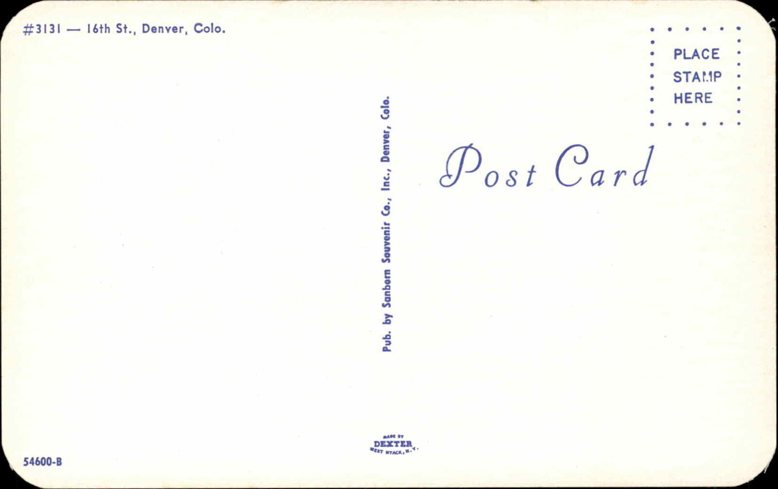 Denver Colorado CO Street Scene Bus Cars 1950s-60s Postcard | United ...