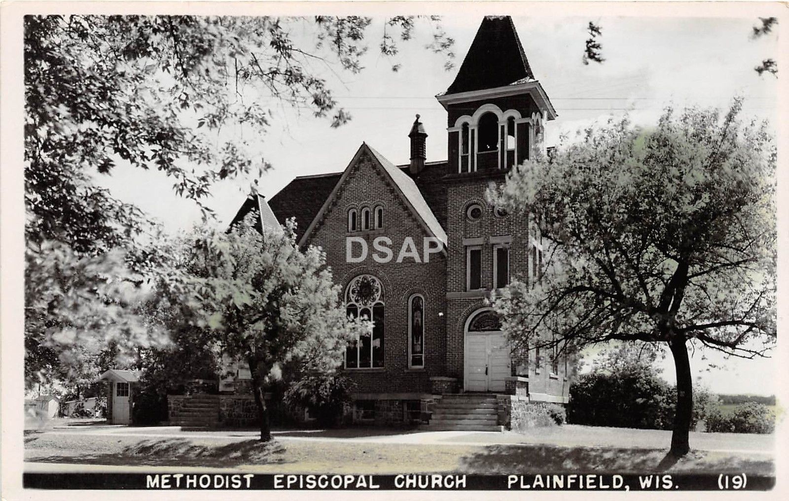 C73/ Plainfield Wisconsin Wi Postcard Photo RPPC c50s Methodist ...