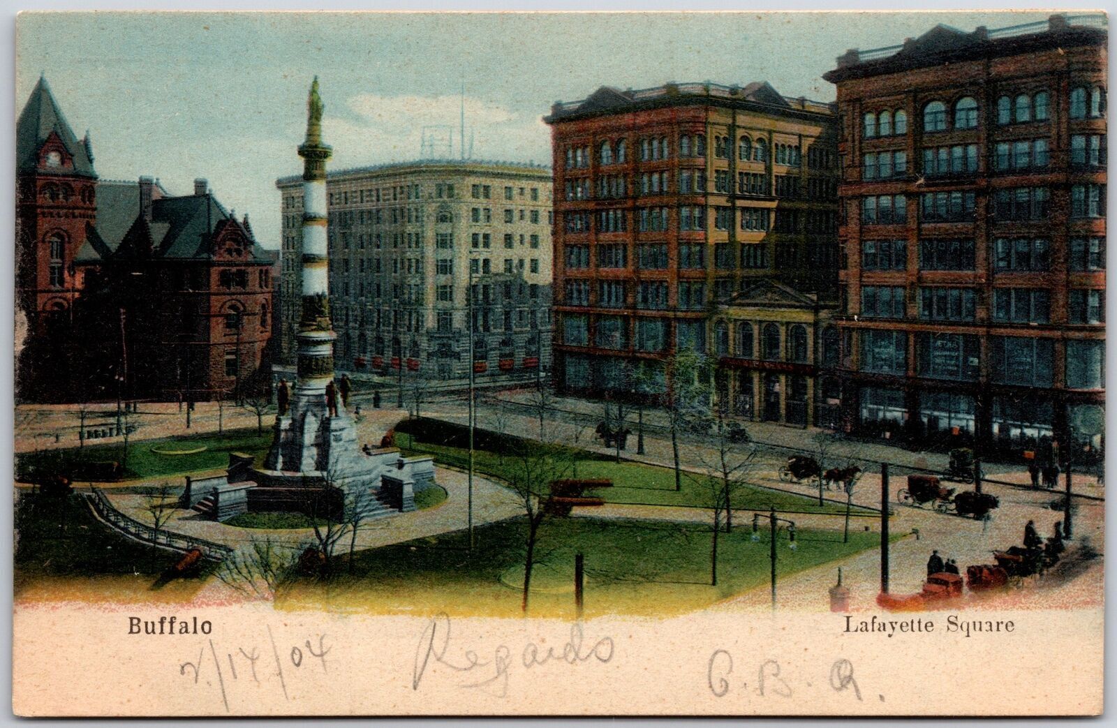 Buffalo Lafayette Square New York NY Monument & Buildings Landmark ...