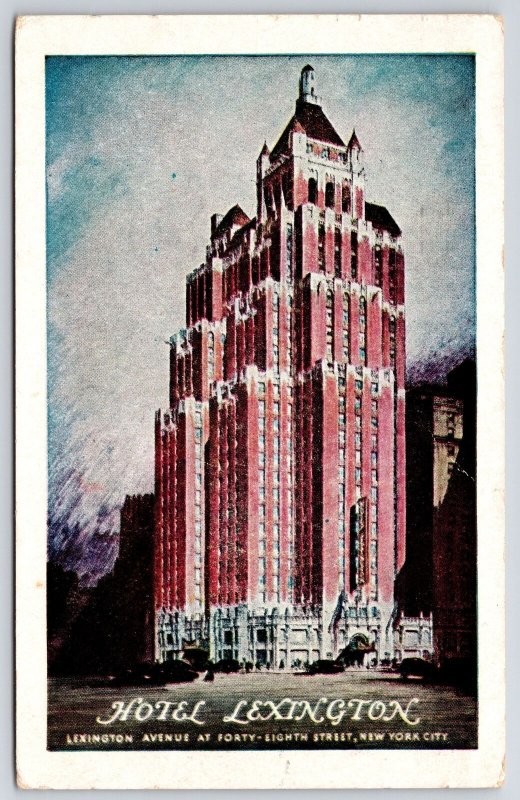Vintage Postcard 1947 Hotel Lexington Building New York City Charles ...