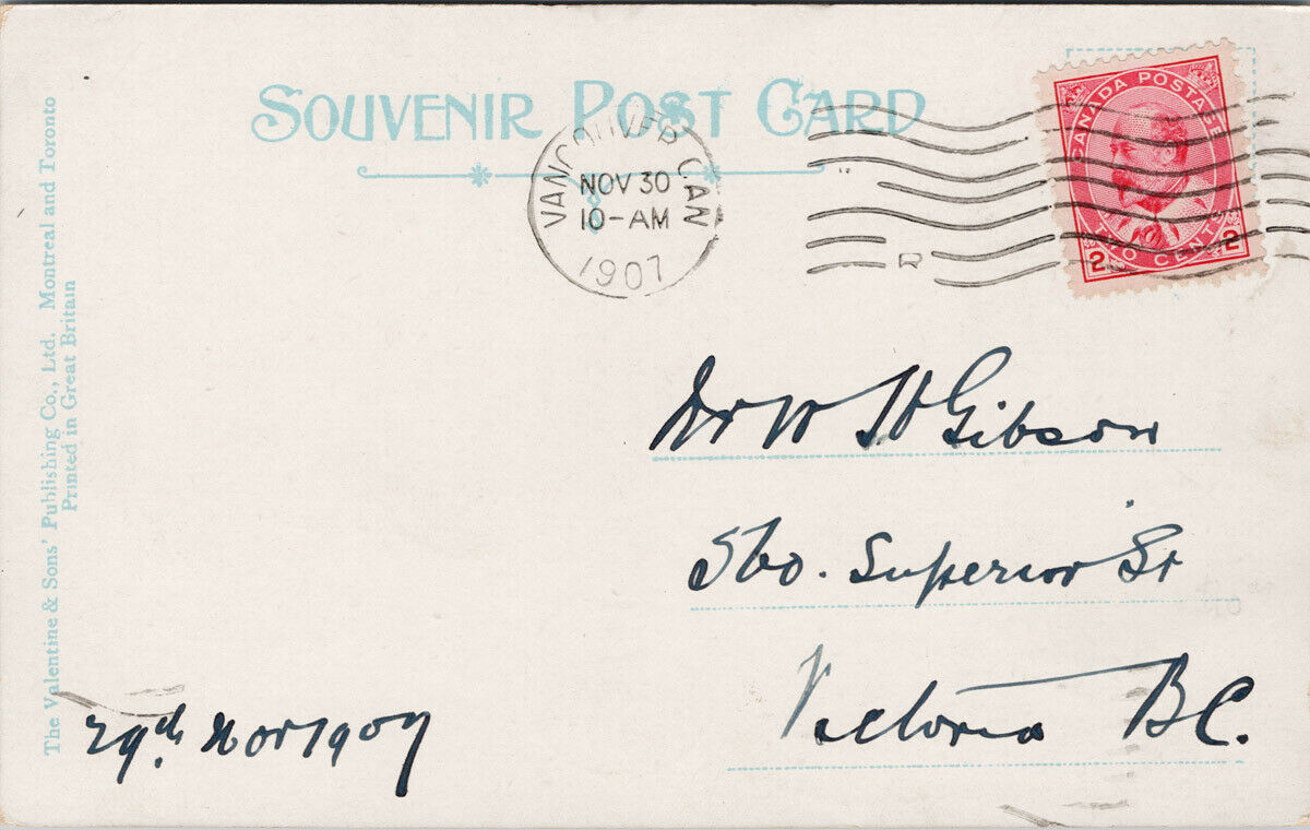 SS 'Princess Victoria' Ship btwn Vancouver & Victoria BC c1907 Postcard ...