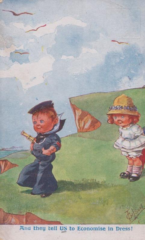 Military Boy Sailor Fashion Uniform Statement T Gilson Comic Humour ...