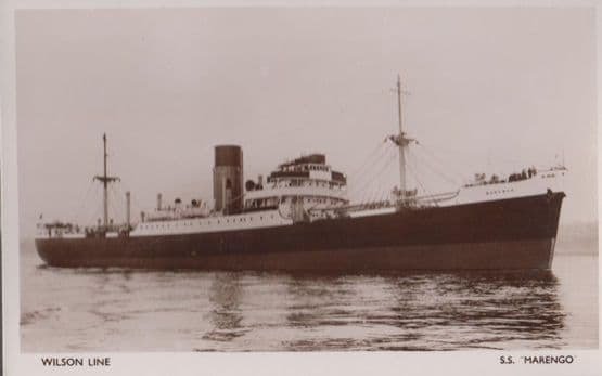 SS Marengo Wilson Line Ship Liner Vintage Postcard | Topics ...