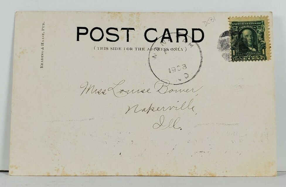 Wanatah Indiana Street Scene Battle AX Plug Sign Postcard Q15 | Asia ...