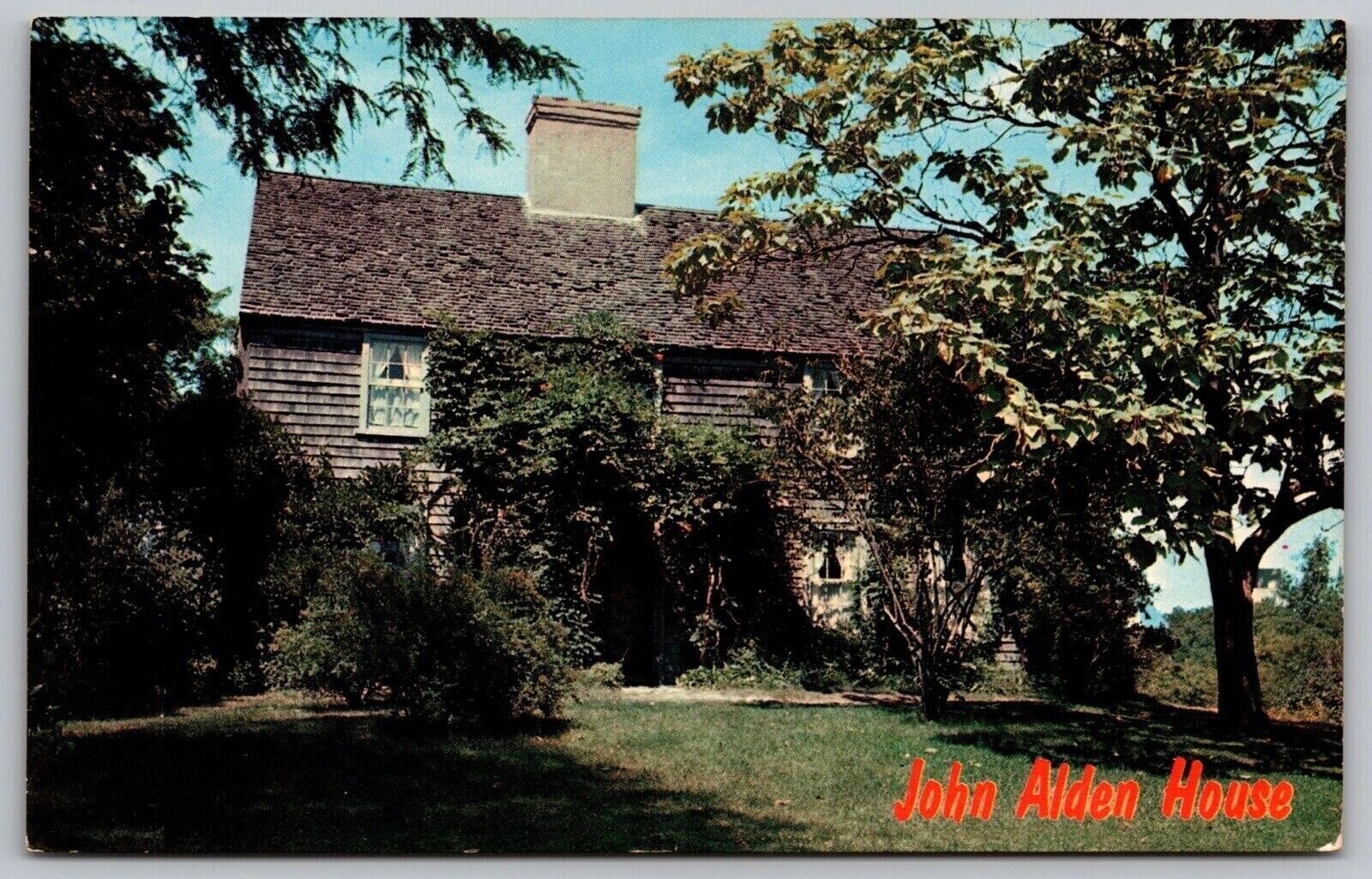 John Alden House Duxbury Massachusetts Ma Vintage Original Print Ad ...