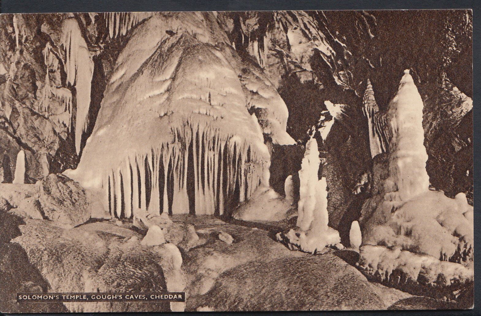 Somerset Postcard - Solomon's Temple, Gough's Caves, Cheddar RT1191 ...