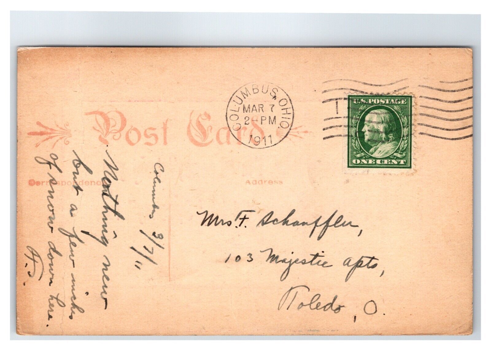 Comic Motto Gee Honey Bug I'm Looney Bout You Hot Air Shots 1911 DB ...