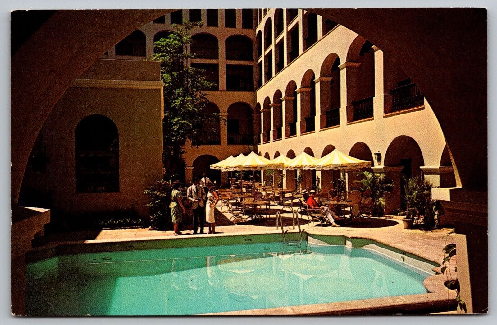 San Juan Puerto Rico Hotel El Convento Vista Interior Chrome UNP ...