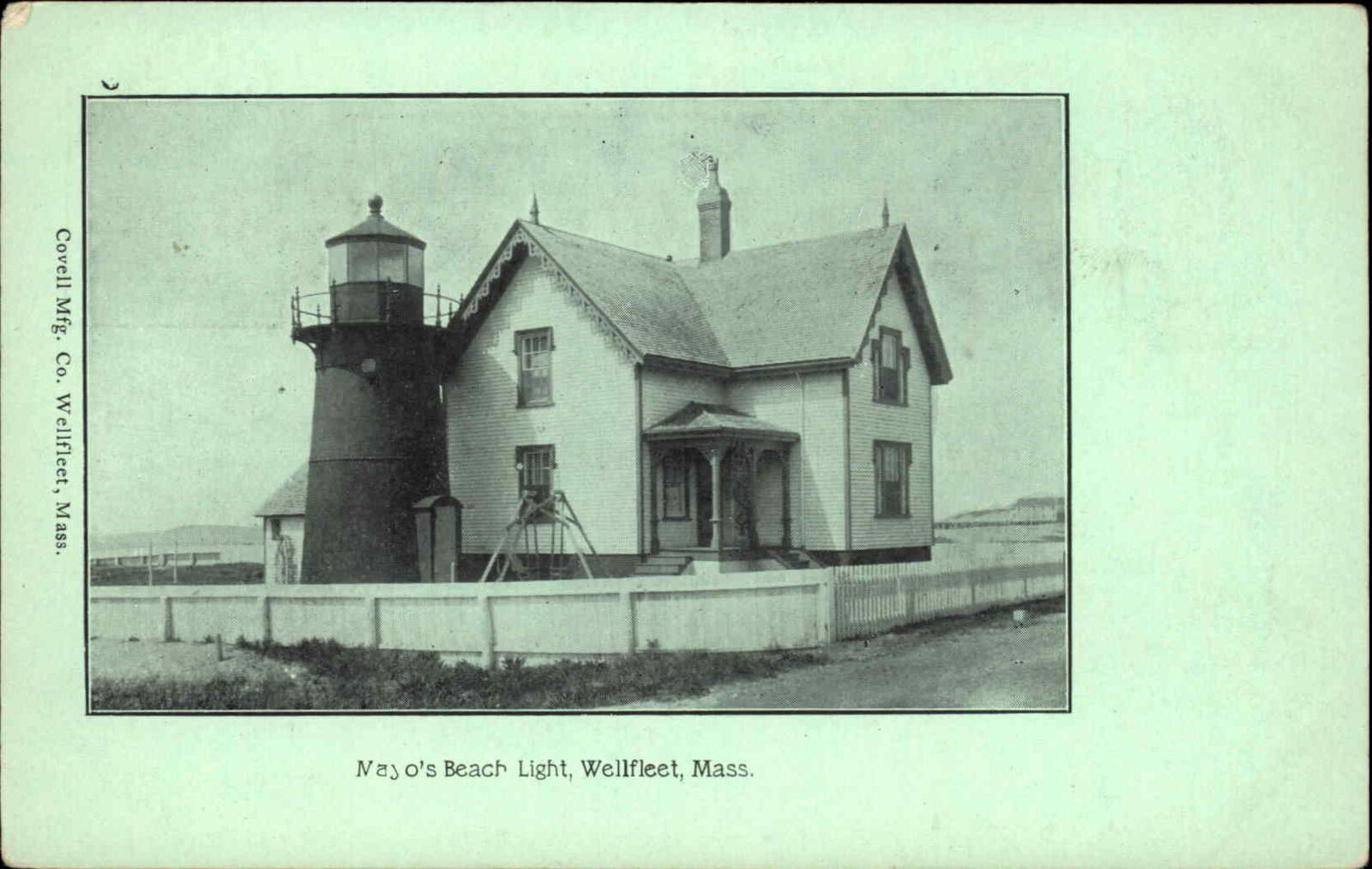 Wellfleet Cape Cod MA Mayo's Beach Lighthouse c1905 Postcard | United ...