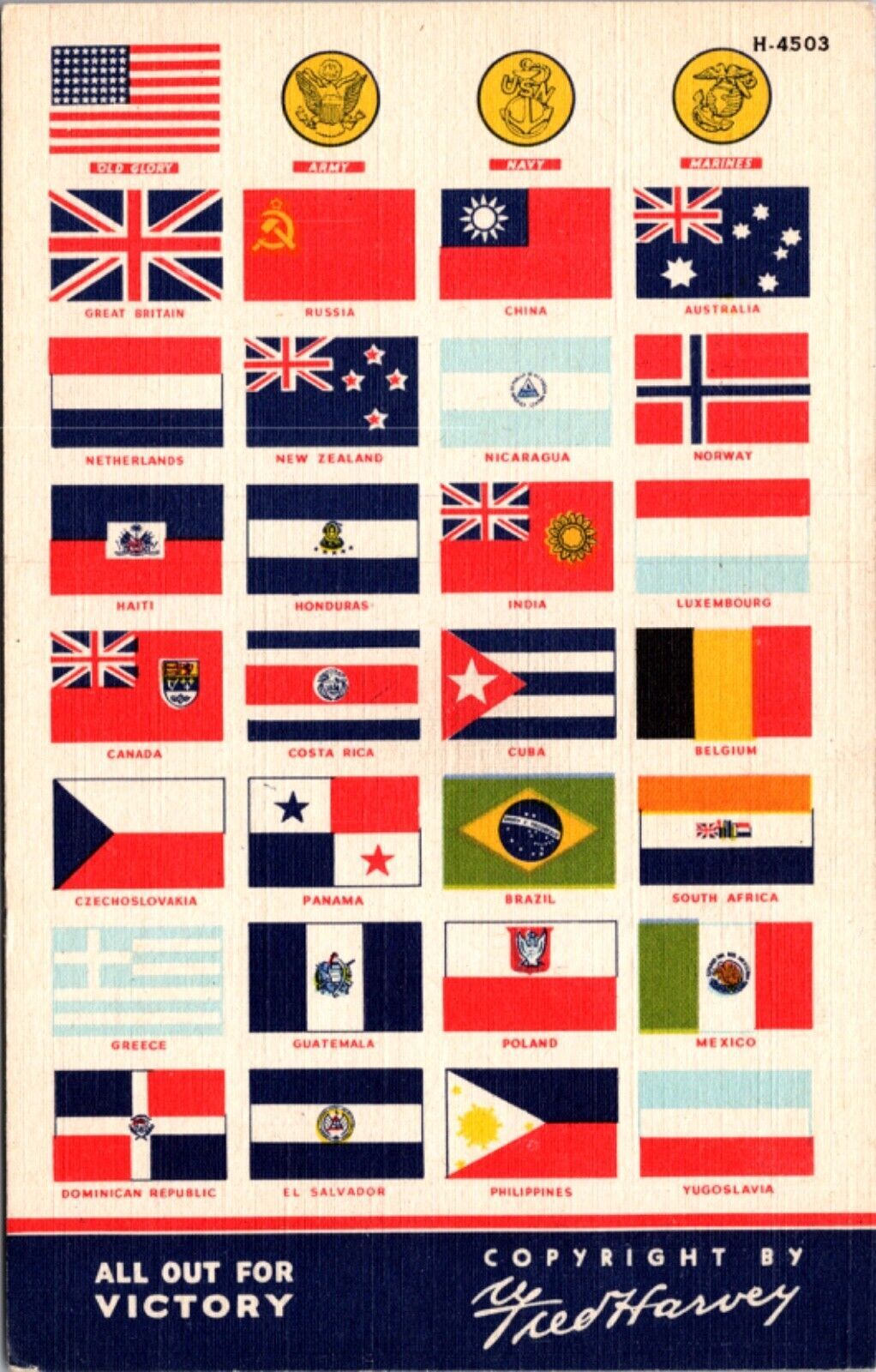 Linen PC Flags Military Uniforms Insignia Fighting Forces United States ...