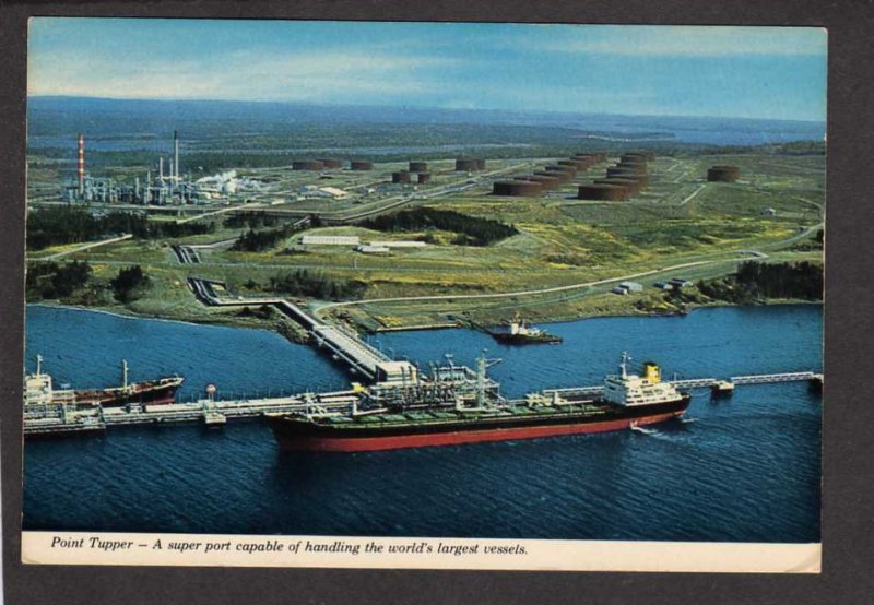NS Oil Tanker Ship Point Tupper Refinery Nova Scotia Canada Carte ...