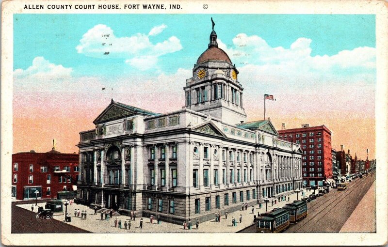 Allen County Court House Fort Wayne Indiana Ind Trolley Street View ...