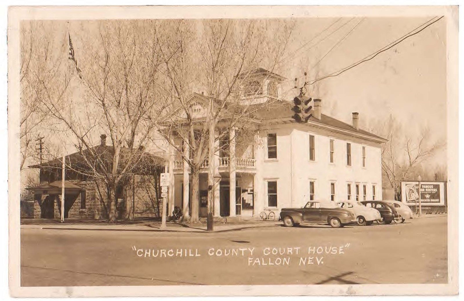FALLON NEVADA CHURCHILL COUNTY COURT HOUSE c1940s REAL PHOTO POSTCARD ...